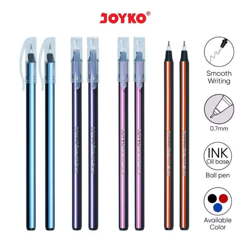 Jual BALLPOINT PEN PENA TINTA HITAM JOYKO MAZE SATUAN | Shopee Indonesia