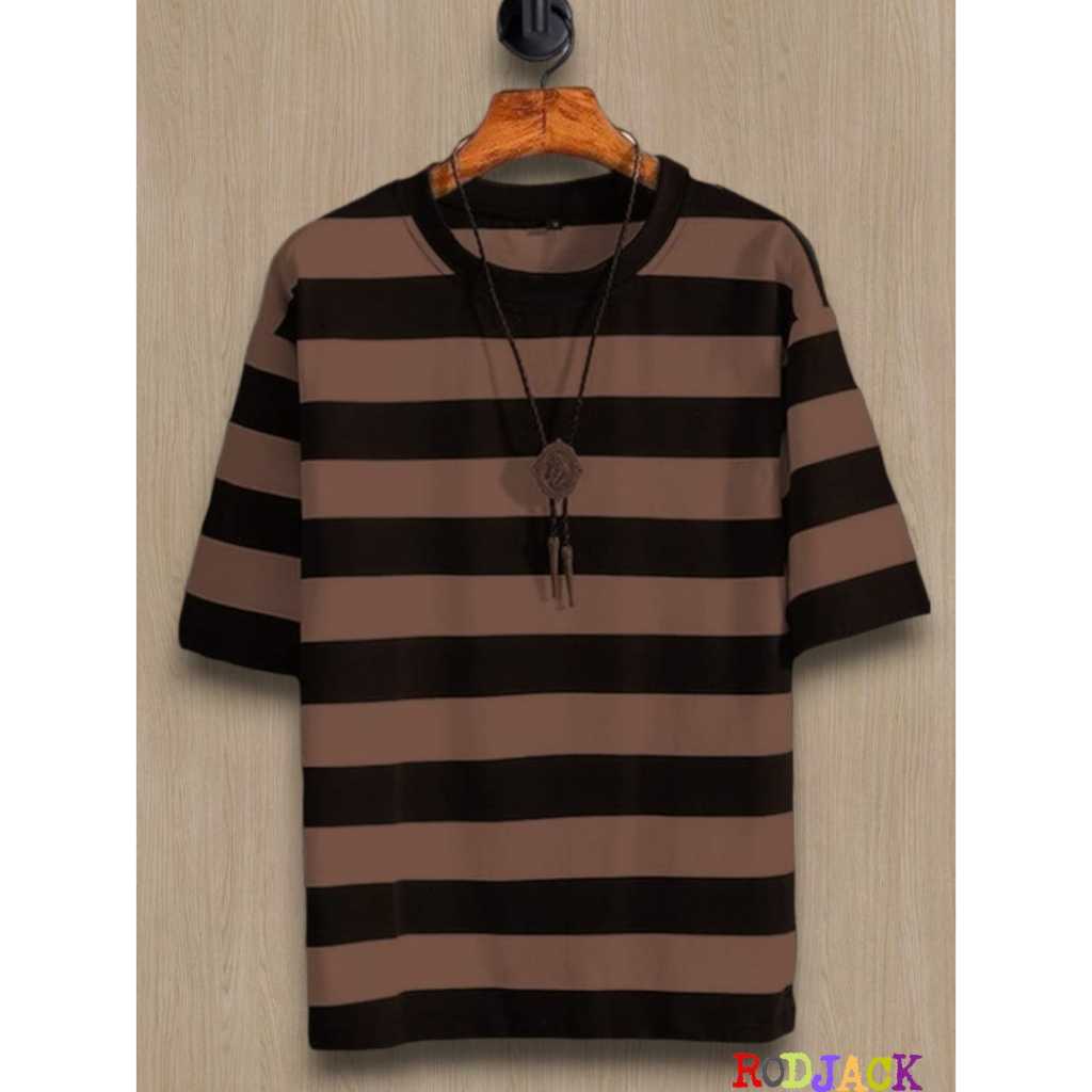 Jual RODJACK STORE Baju Kaos Stripe Pria dan Wanita Terbaru 2023 / Kaos Salur Pria dan Wanita ...