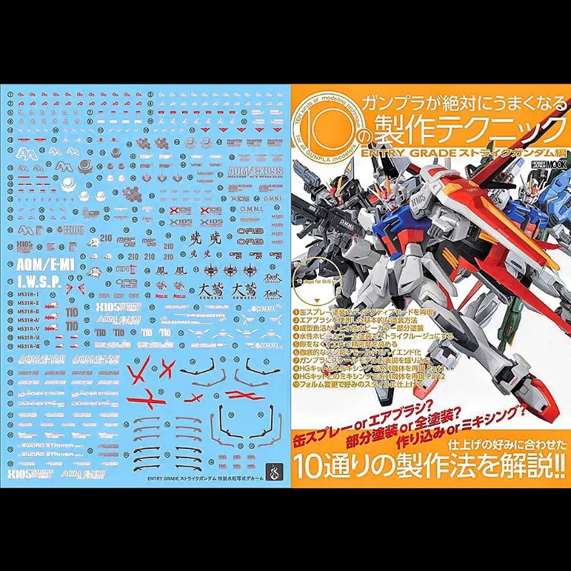 Jual ENTRY GRADE STRIKE GUNDAM WATER DECAL GHOST CUSTOM DECAL | Shopee ...