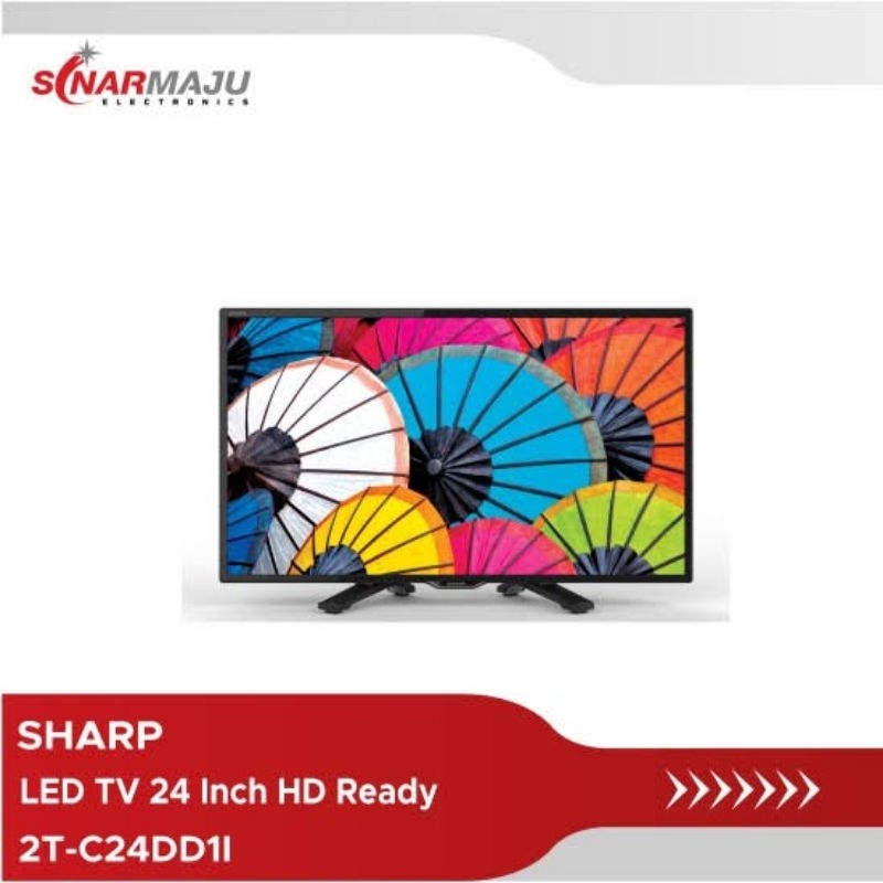 Jual TV TELEVISI TIVI TELEVISION SHARP 2T C24DD1I 2TC24DD1I 24 INCH IN " 24INCH 24IN 24" WIDE ...