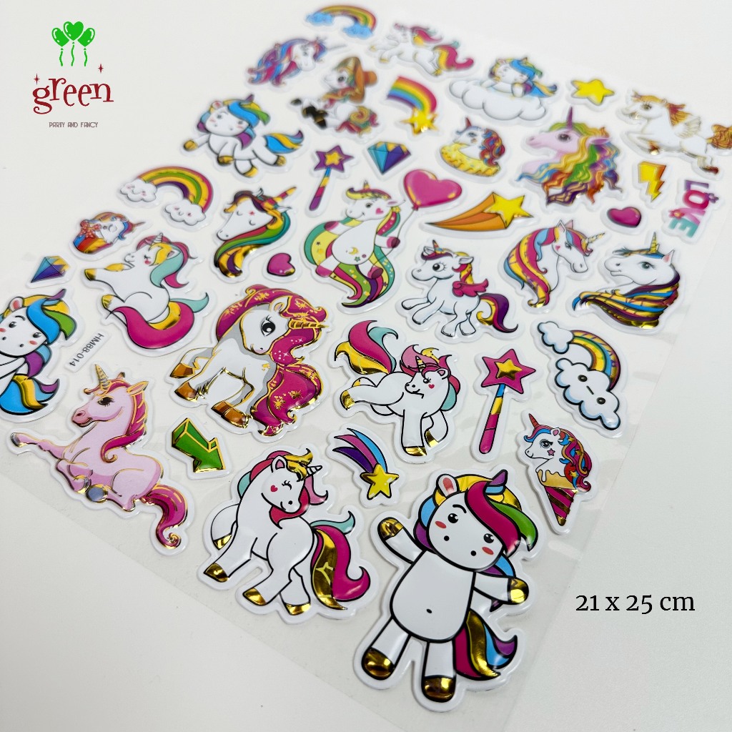Jual Sticker anak 21x26 cm Sticker timbul 3D Sticker stiker anak bisa ...