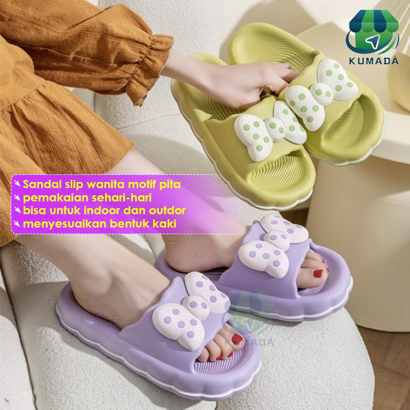Jual Sandal Bunga Tiga Dimensi Lucu Bersol Tebal untuk Wanita Sandal ...