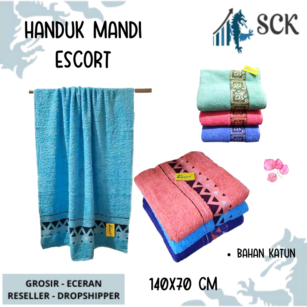 Jual sck - Handuk ESCORT 135 x 70 cm / Handuk Mandi ESCORT Travel Motif ...