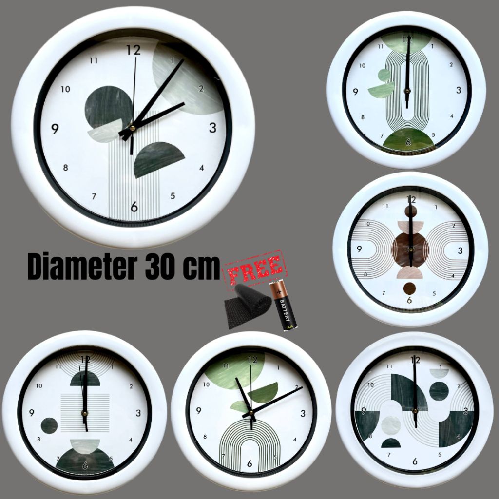 Jual Jam Dinding Aesthetic Series Diameter Besar Desain Remaja Milenial ...