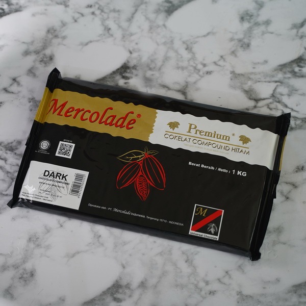 Jual MERCOLADE COKLAT COMPOUND DARK PREMIUM 1KG | Shopee Indonesia