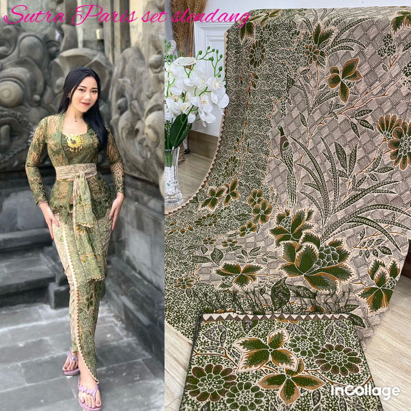 Jual sutra Paris set slendang motif ATBM | Shopee Indonesia