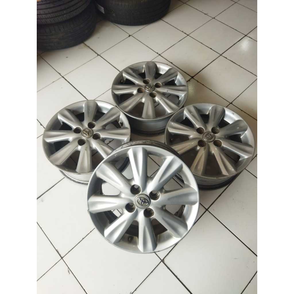 Jual velg mobil murah ORI YARIS P8 ring 15 lubang 4x100 untuk soluna ...