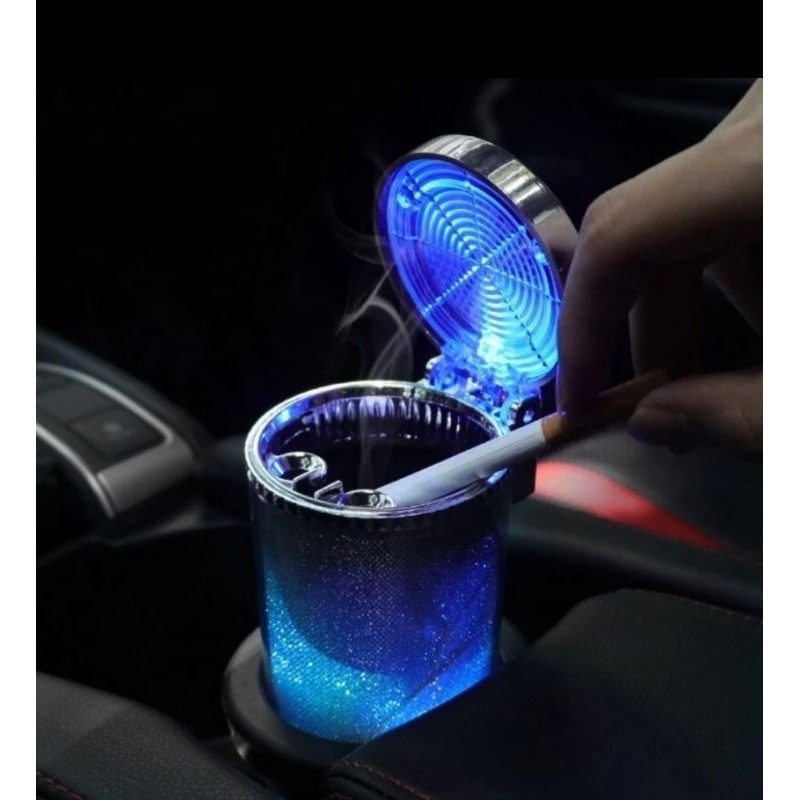 Jual ASBAK ABU ROKOK LED RGB PORTABLE CAR ASHTRAY CUP ASBAK MOBIL ...