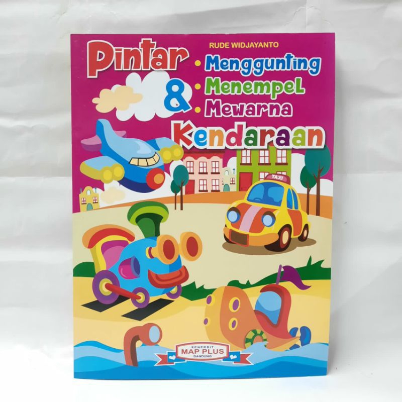 Jual BUKU PINTAR MENGGUNTING MENEMPEL MEWARNAI KENDARAAN-MAPPLUS | Shopee Indonesia