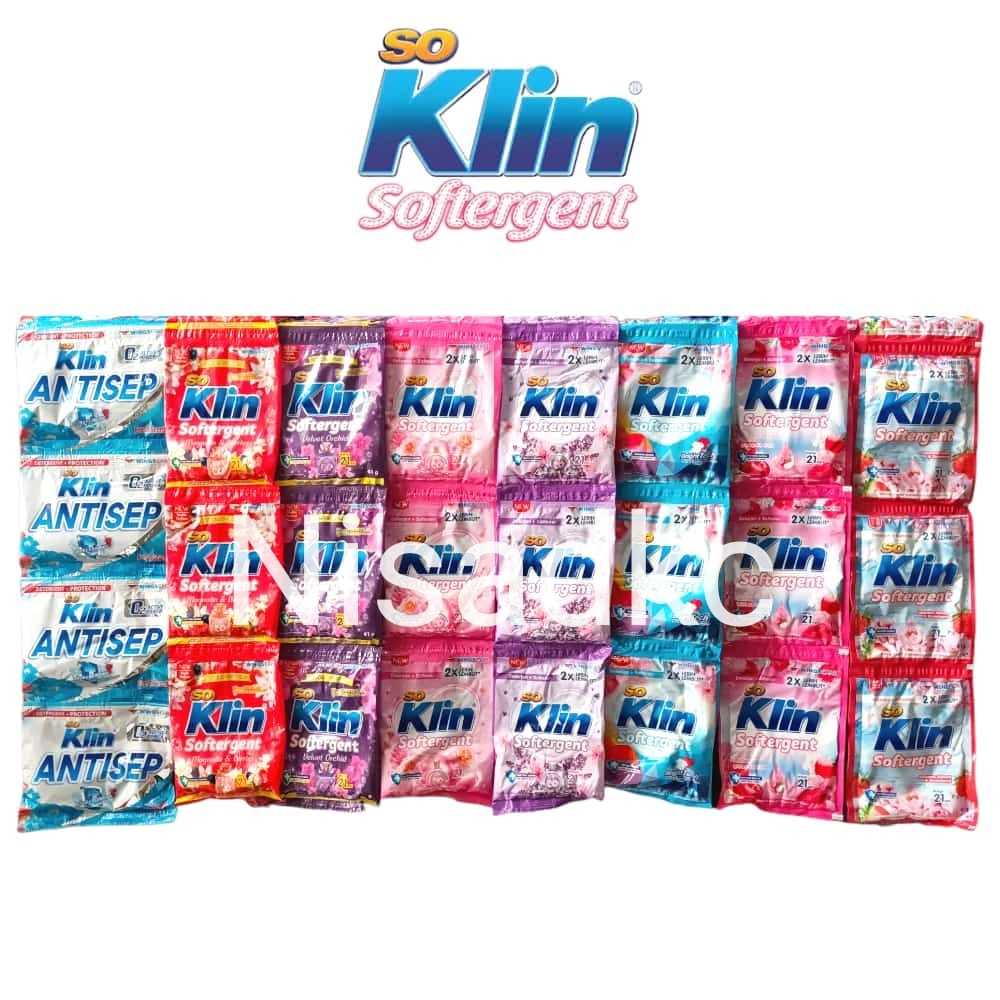 Jual [1Renceng] 6 Sachet Soklin PK So Klin Renteng 41gr | Nisadkc ...