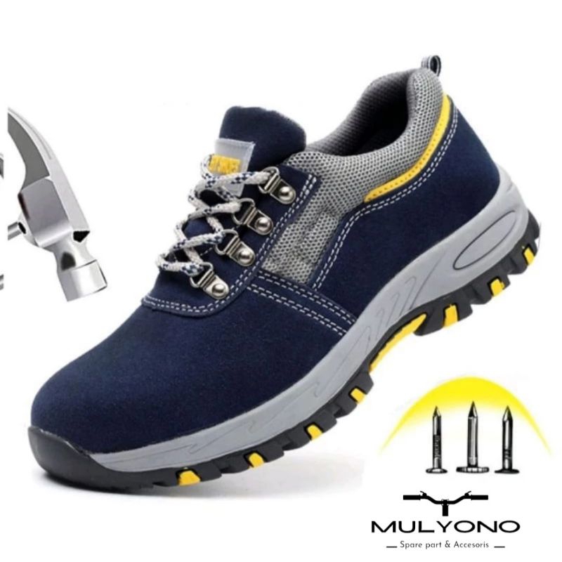 Jual Sepatu Safety Shoes Steel Toe Ujung Besi Sporty High Quality kode ...
