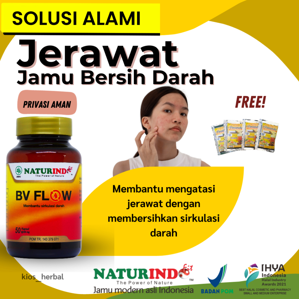 Jual BV FLOW Obat Jerawat Jamu Bersih Darah Untuk Jerawat Obat Bersih ...