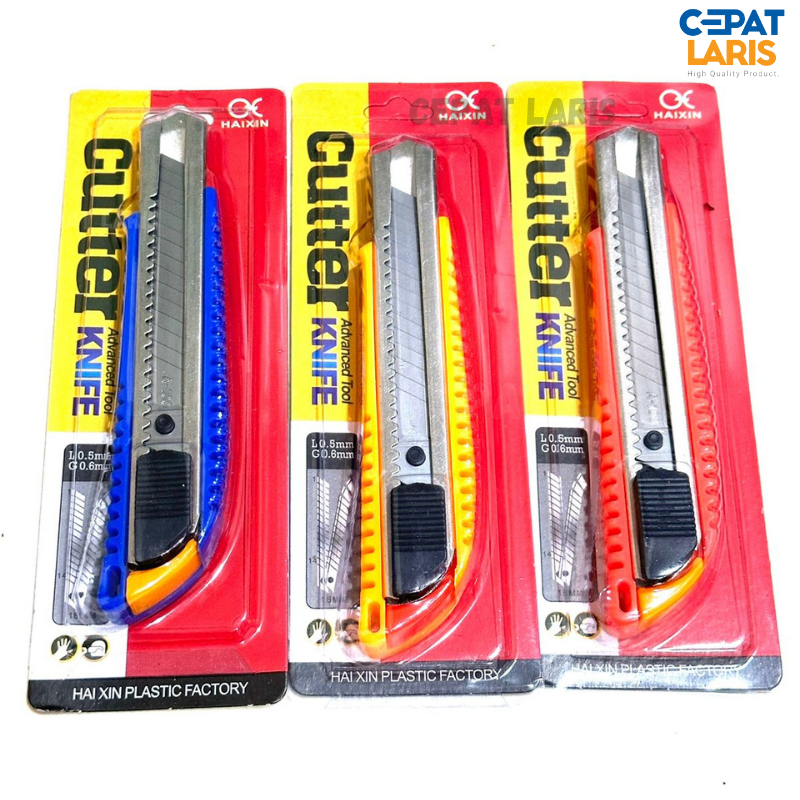 Jual CL Pisau Cutter Potong Kertas Lakban Kardus Serbaguna Pisau ...