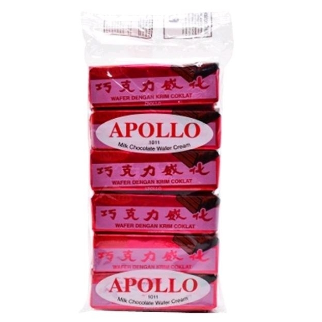 Jual Apollo/ Apollo Milk Wafer Cream/ Apollo Wafer Susu Malaysia (12g ...