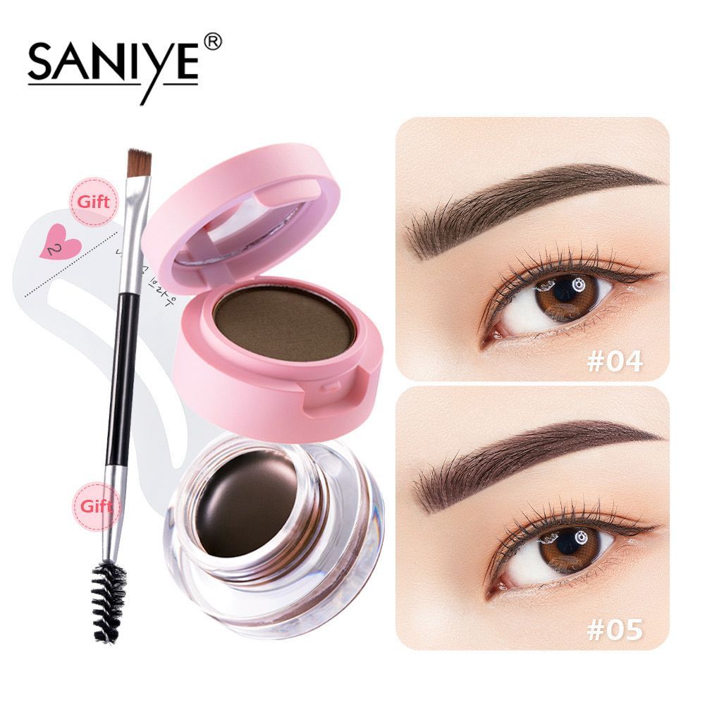 Jual SANIYE 4 In 1 Gel Alis Double Layer 3D Eyebrow Powder M250 EYEBROW ...