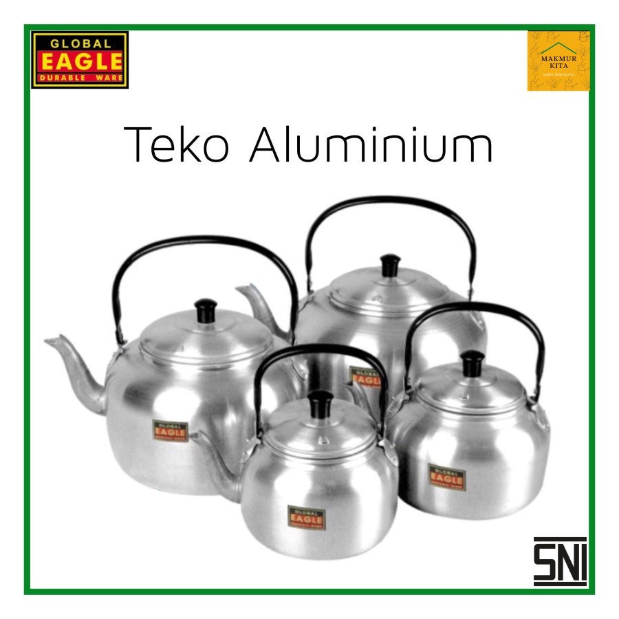 Jual Teko ceret air aluminium global eagle ukuran 20,22,24,26 cm ...