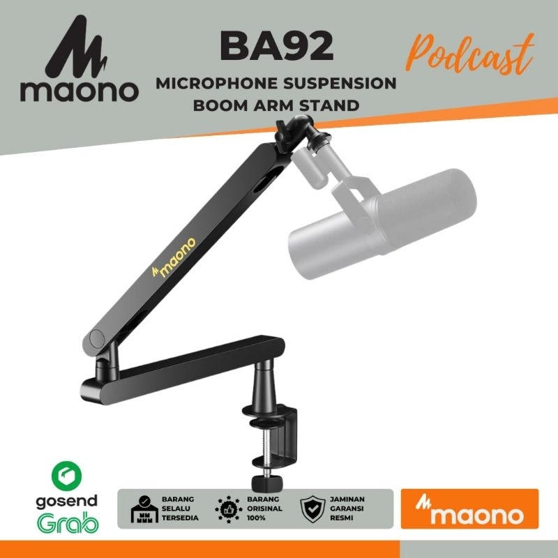 Jual MAONO BA92 Microphone Suspension Boom Arm Stand | Shopee Indonesia