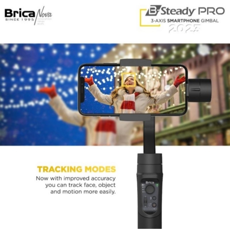Jual Brica B steady Bsteady Pro 2023 gimbal stabilizer camera hp kamera ...