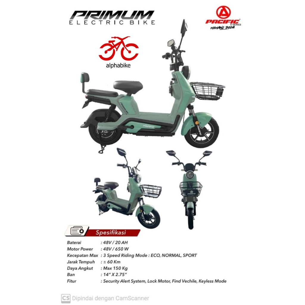 Jual SEPEDA LISTRIK PACIFIC PRIMUM 14 X 2.75 E-BIKE EBIKE | Shopee Indonesia