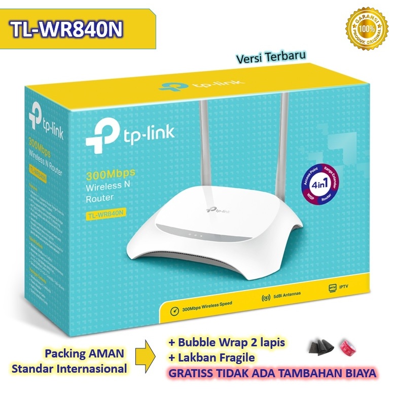 Jual TP-LINK TL-WR 840N Router TP LINK TL-WR840N Wifi Wireless N Router ...