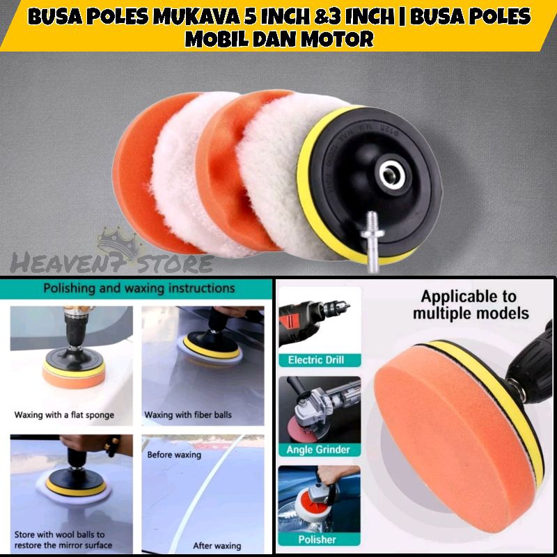 Jual BUSA POLES MUKAVA 5 INCH &3 INCH | BUSA POLES MOBIL DAN MOTOR 5 ...
