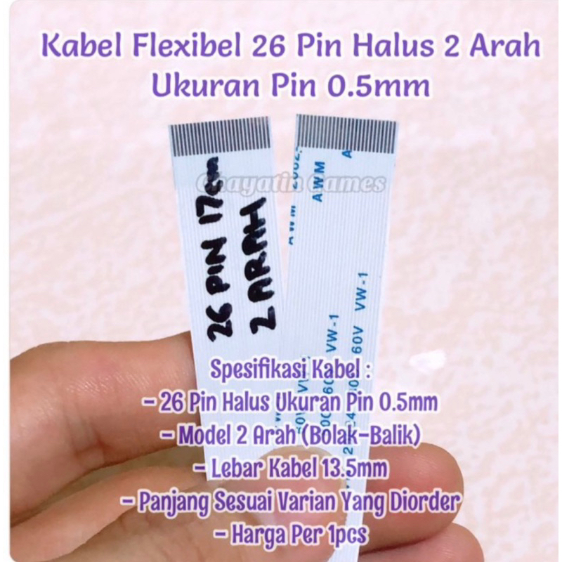 Jual Kabel Flexibel 26 Pin Halus 2 Arah Panjang sesuai Varian - Ukuran ...