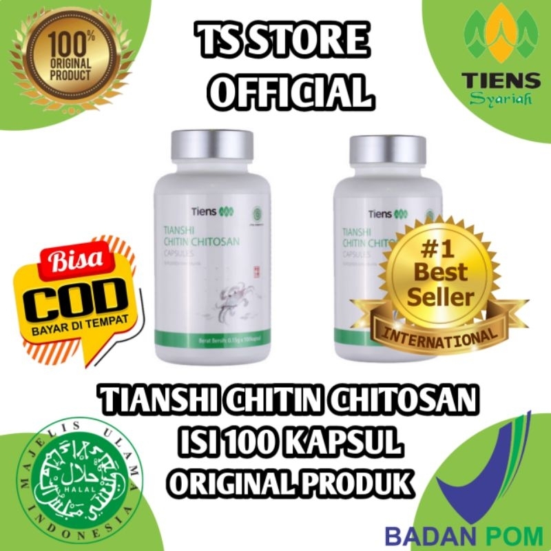 Jual TIANSHI CHITIN CHITOSAN ISI 100 CAPSUL PRODUK ORIGINAL | Shopee ...
