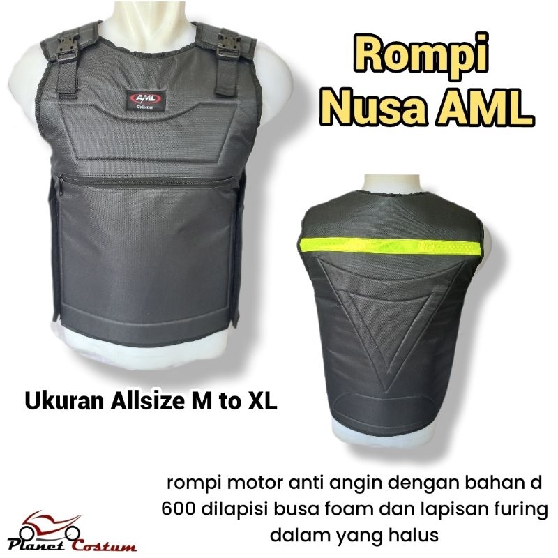 Jual rompi dada motor terbaru New AML ukuran Allsize muat M sampai XL ...