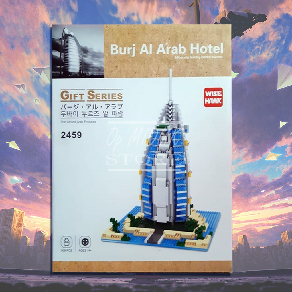 Jual Nanoblock BURJ AL ARAB HOTEL Landmark Lego Ukuran Besa | Shopee ...
