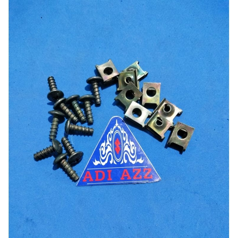 Jual baut mur skrup cacing body motor isi 10 | Shopee Indonesia