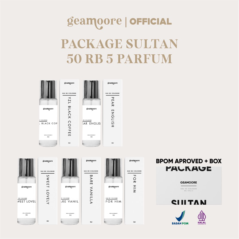 Jual GEAMOORE - PACKAGE SULTAN 5 PARFUM | Shopee Indonesia