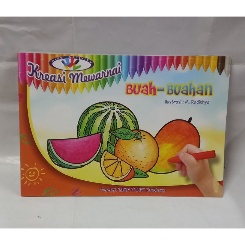 Jual BUKU KREASI MEWARNAI BUAH-BUAHAN -MAPPLUS | Shopee Indonesia