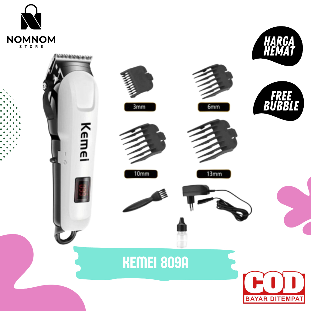 Jual Kemei 809 Alat Cukur Rambut / Mesin Cukur Rambut / Alat Potong ...