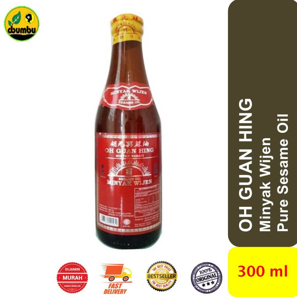 Jual Minyak Wijen Sesame Oil kemasan Botol 300 ml merk OH GUAN HING ...
