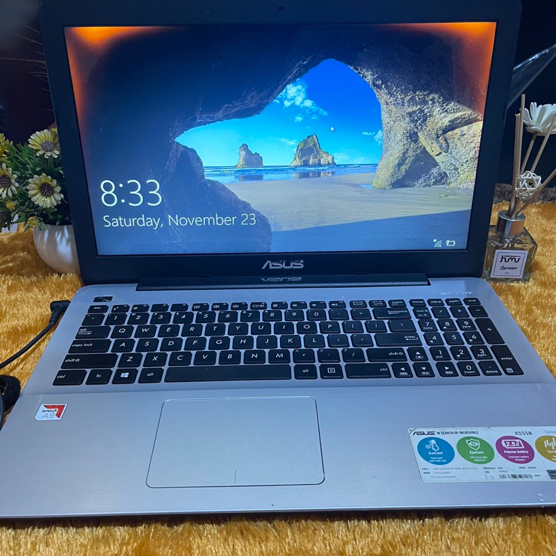 Jual Laptop asus x555b amd a9 ram 4 gb hdd 500gb windows 10 | Shopee ...