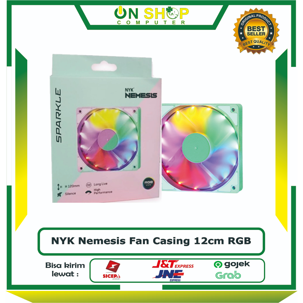 Jual NYK Nemesis Fan Casing 12cm RGB Sparkle / Fan Casing PC Gaming/Fan ...