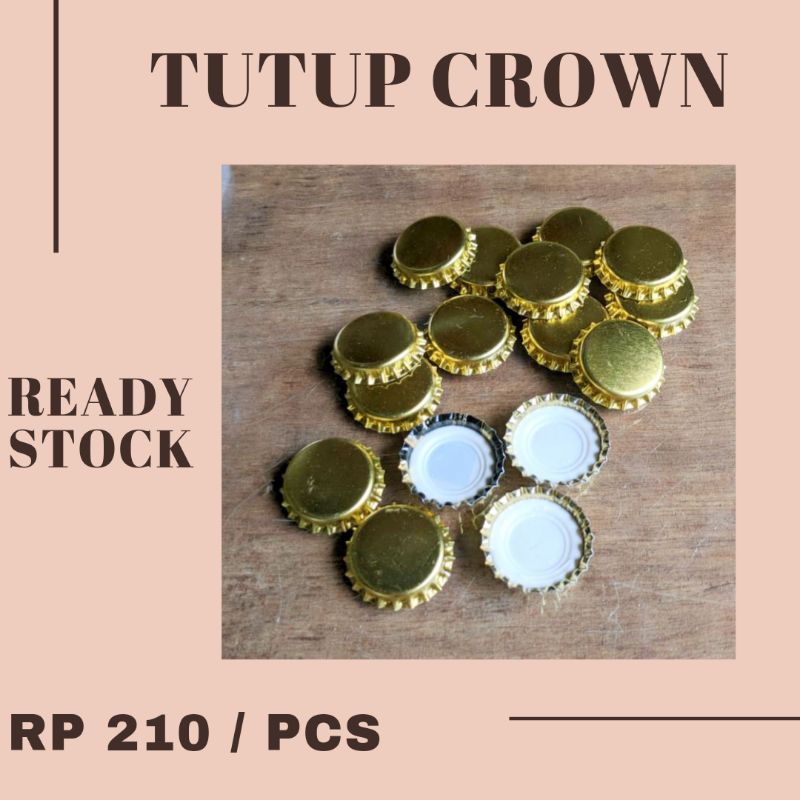 Jual [50 PCS] TUTUP BOTOL CROWN CAP / KEMPYENG / KROP / TUTUP BOTOL BIR ...