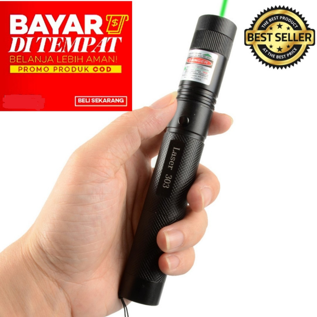 Jual Flashacc89 SENTER LASER POINTER 303 RECHARGE GREEN / SINAR LASER ...