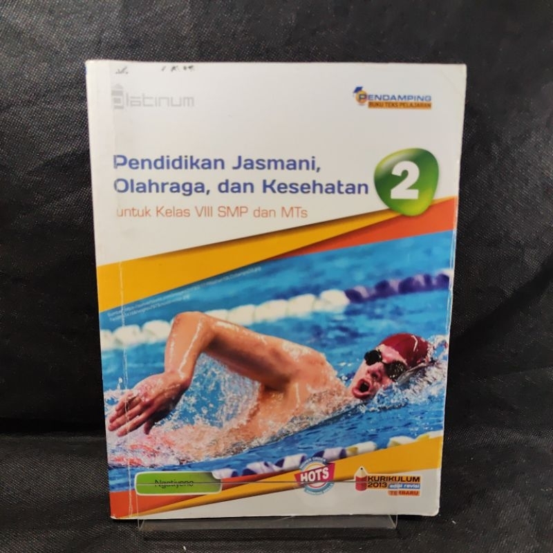 Jual Buku Pendidikan Jasmani, Olahraga dan Kesehatan kelas 8, VIII, SMP, Platinum, Ngatiyono ...