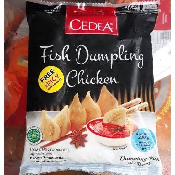 Jual Cedea Fish Dumpling Chicken 200 Gr Dumpling Ikan isi ayam | Shopee ...