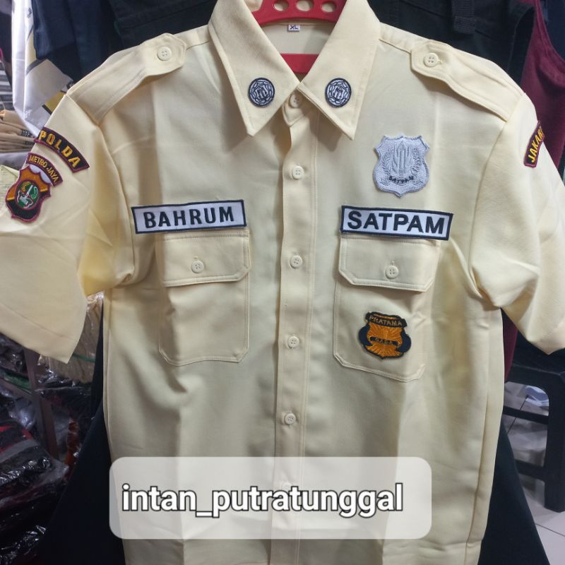 Jual Seragam Satpam PDH + Nama dan Atribut | Shopee Indonesia