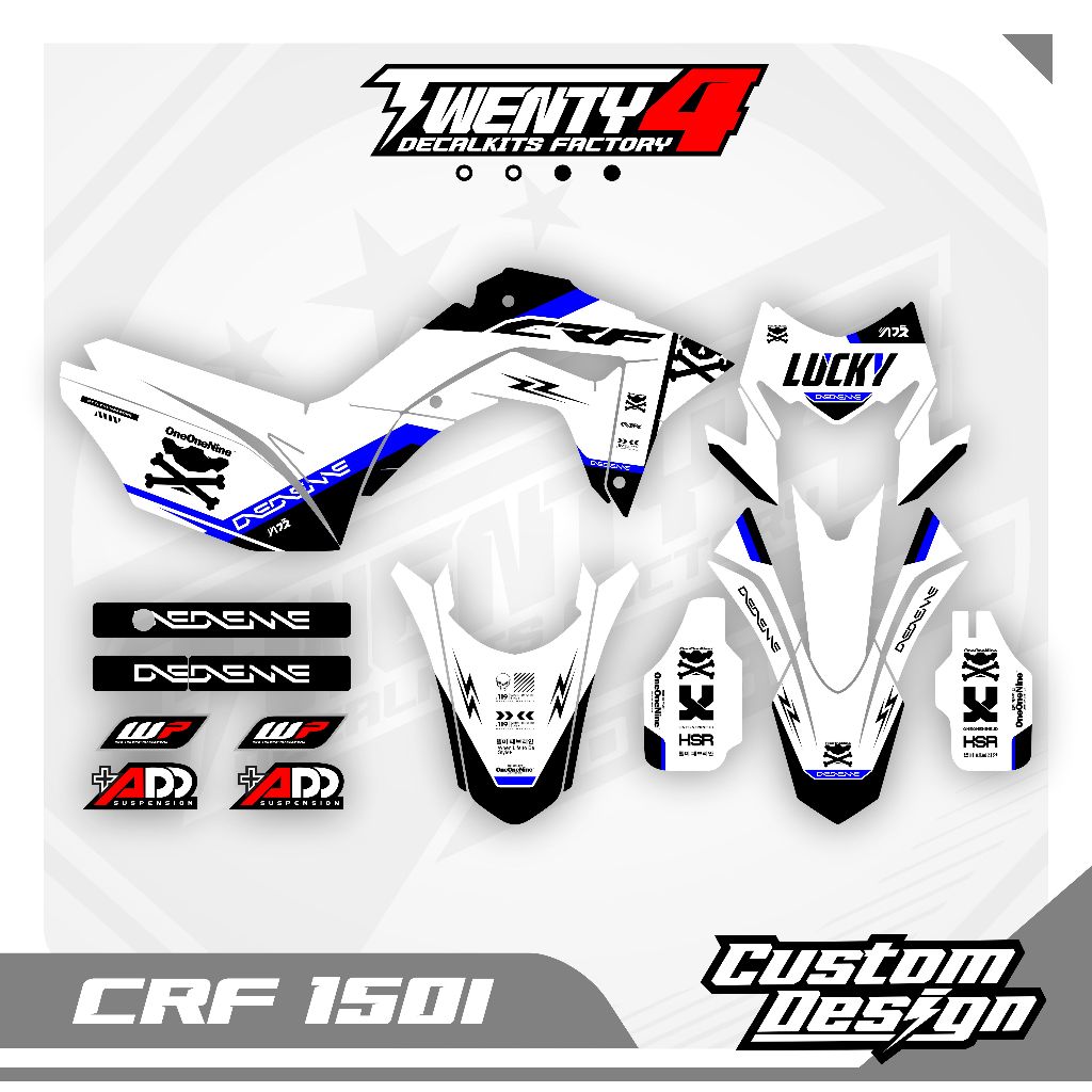 Jual Decal Supermoto Oneonenine Premium Superglossy - Bebas Request ...