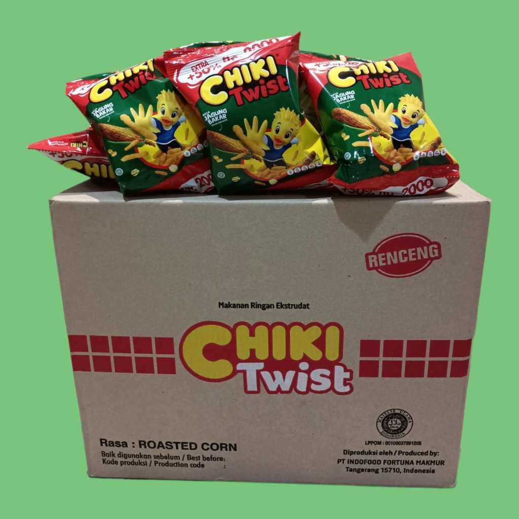 Jual Chiki Twist Jagung Bakar Snack 20gr (60 pcs/karton) | Shopee Indonesia
