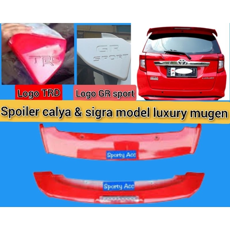 Jual Spoiler calya sigra model luxury trd dan luxury GR sport | Shopee ...