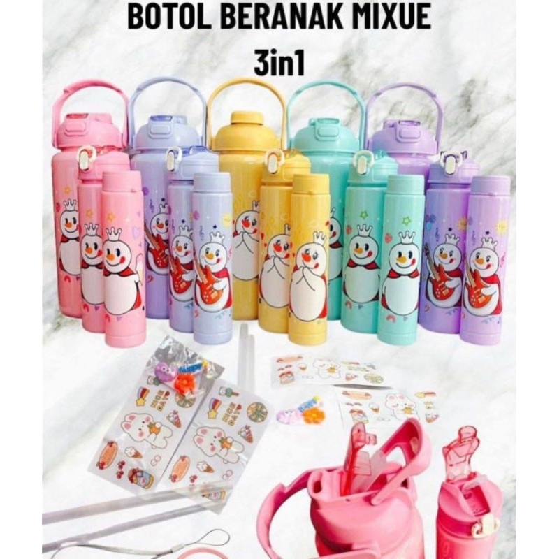 Jual BOTOL MINUM MIXUE 3IN1 / BOTOL MIXUE BERANAK | Shopee Indonesia