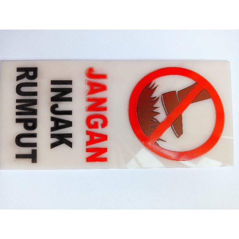 Jual Sign Tanda Aturan Jangan Injak Rumput | Shopee Indonesia