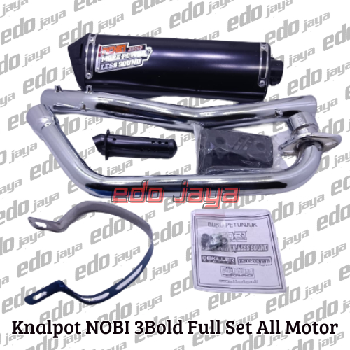 Jual (ORIGINAL) NOB1 3Bold Stainless Knalpot Standart Racing Nobi Type ...