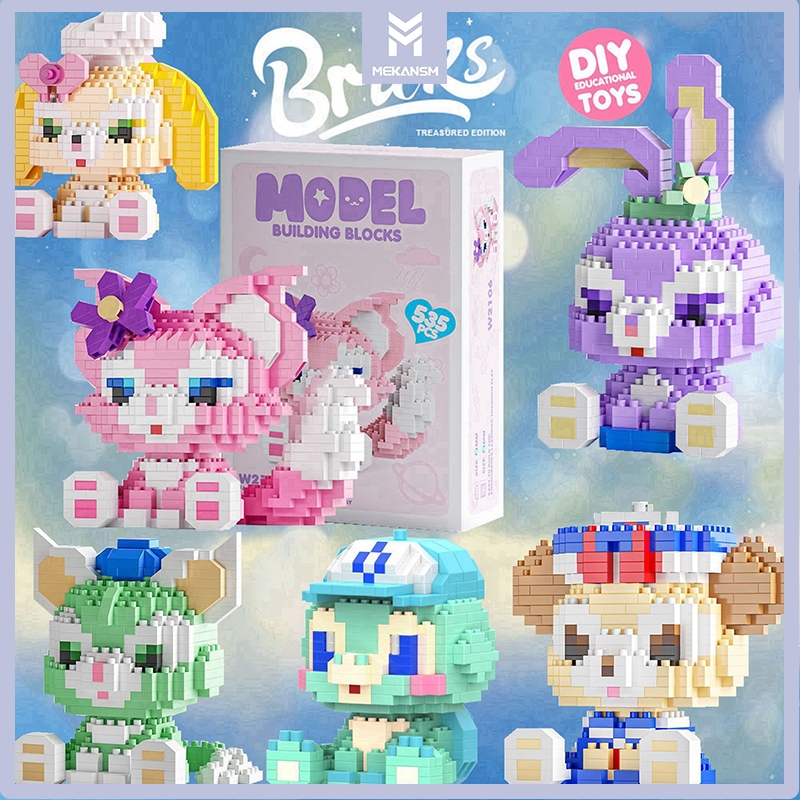 Jual MEKANSM DIY 3D Puzzle Toy Brick Block Hadiah Mini Blok Karakter ...