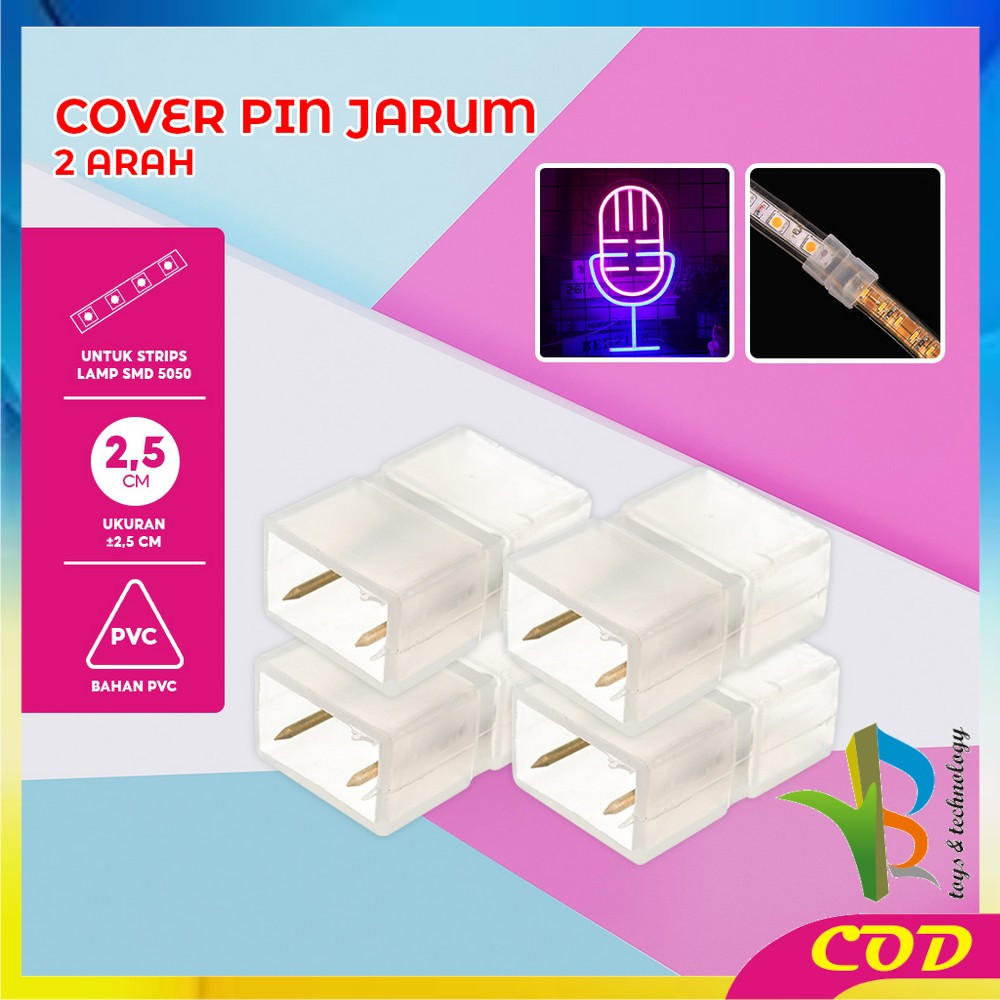 Jual RB-C887 Cover Pin Sambungan Lampu LED Strip Selang Tipe 5050 ...
