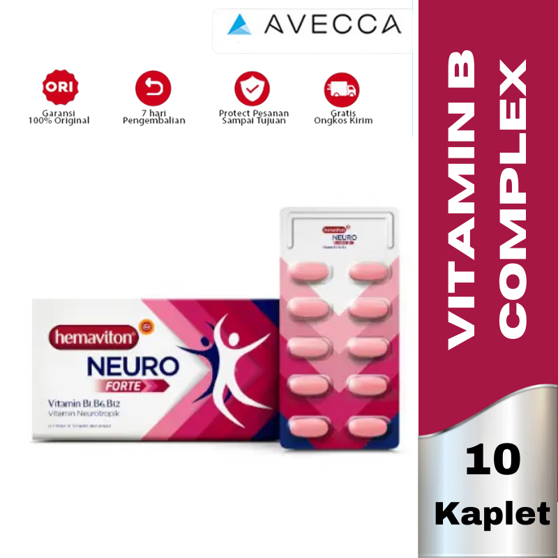 Jual Hemaviton Neuro Forte 10 Kaplet / Vitamin B Complex | Shopee Indonesia